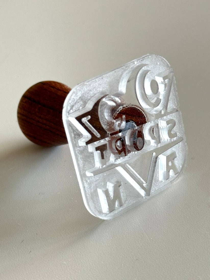 Sello de acrílico personalizado para negocios | 0.12x0.12 in | 3x3 sm ...